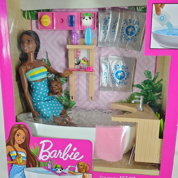 Mattel | Toys | African American Barbie Wellness Career Doll Fizzy Bath ...